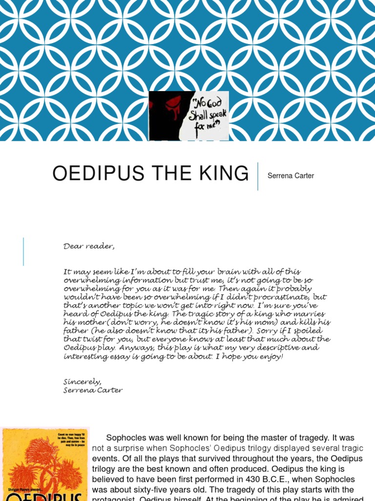 Oedipus The King Final | PDF | Oedipus