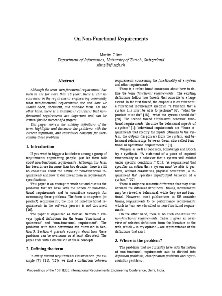 Non Functional Requirement | PDF | Hierarchy | Reliability Engineering