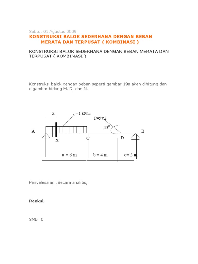 Menghitung Overstek | PDF