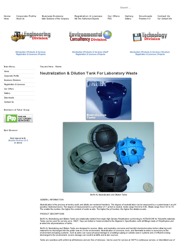 Neutralization Tanks for Waste Management | PDF | Ph | Acid