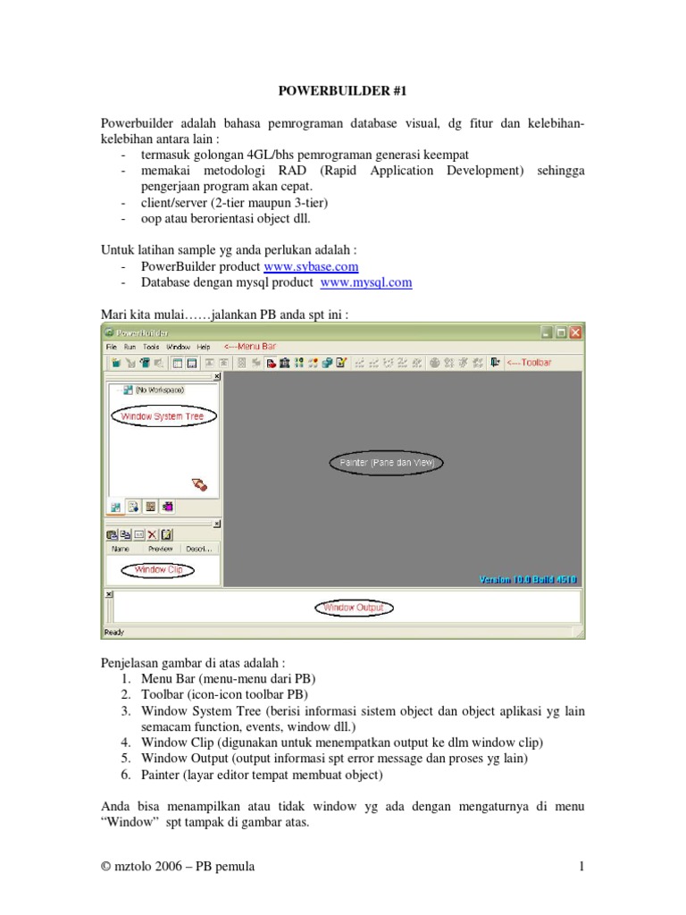Tutorial Power Builder 8 | PDF