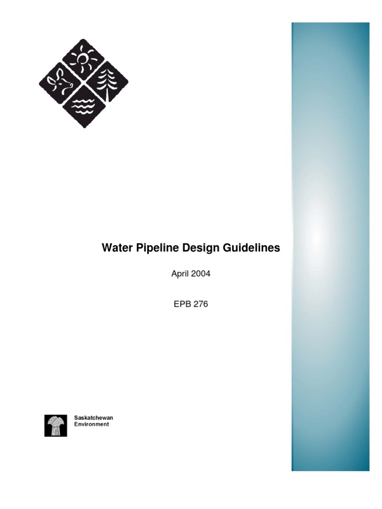 Water Pipeline Design Guidelines | PDF | Water Supply | Pipe (Fluid Conveyance)