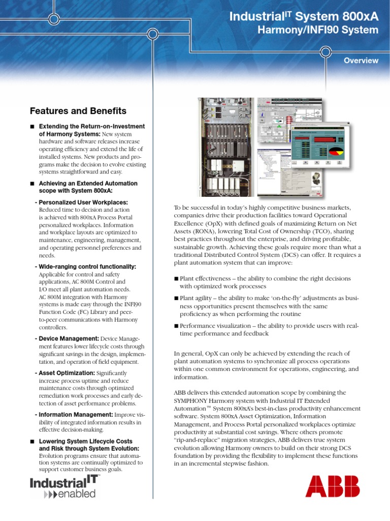 3BUS094398 H C en System 800xa 5.0 Harmony Overview Hires | PDF | Tag (Metadata) | Automation