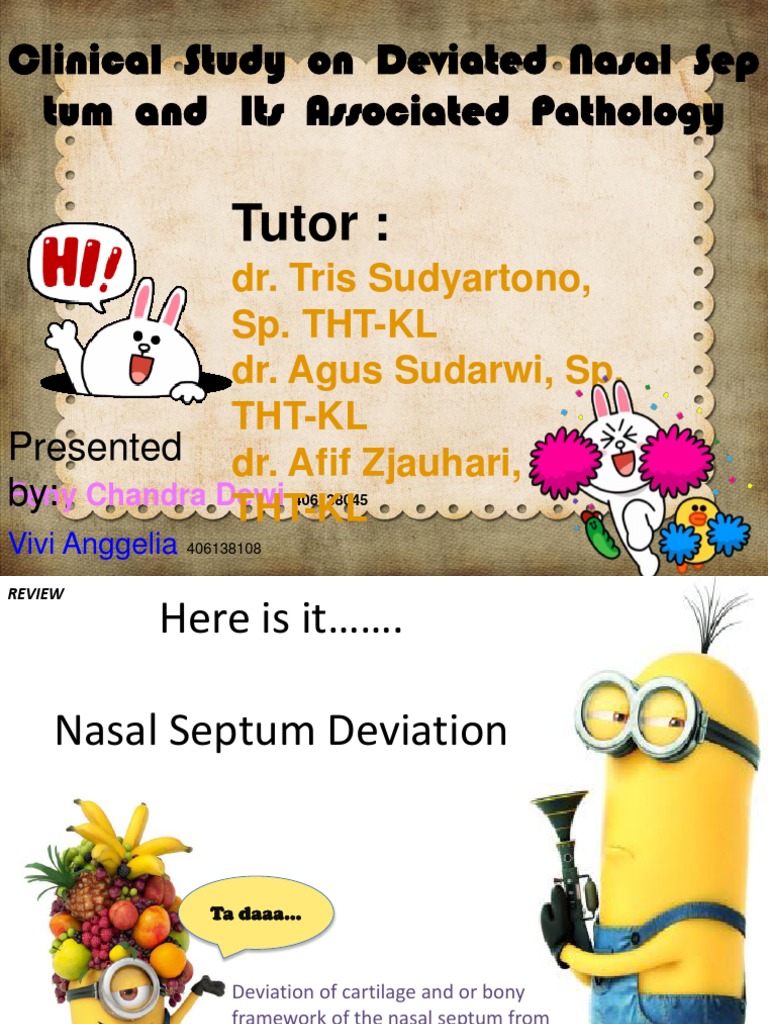Jurding, Septum Deviasi, THT | PDF | Human Nose | Pathology