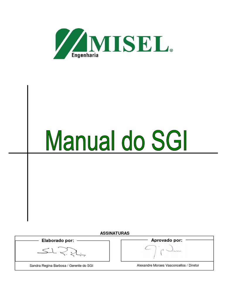 Msgi-01-000 Rev 15 - Manual Do Sgi PDF | PDF | Qualidade (negócios ...