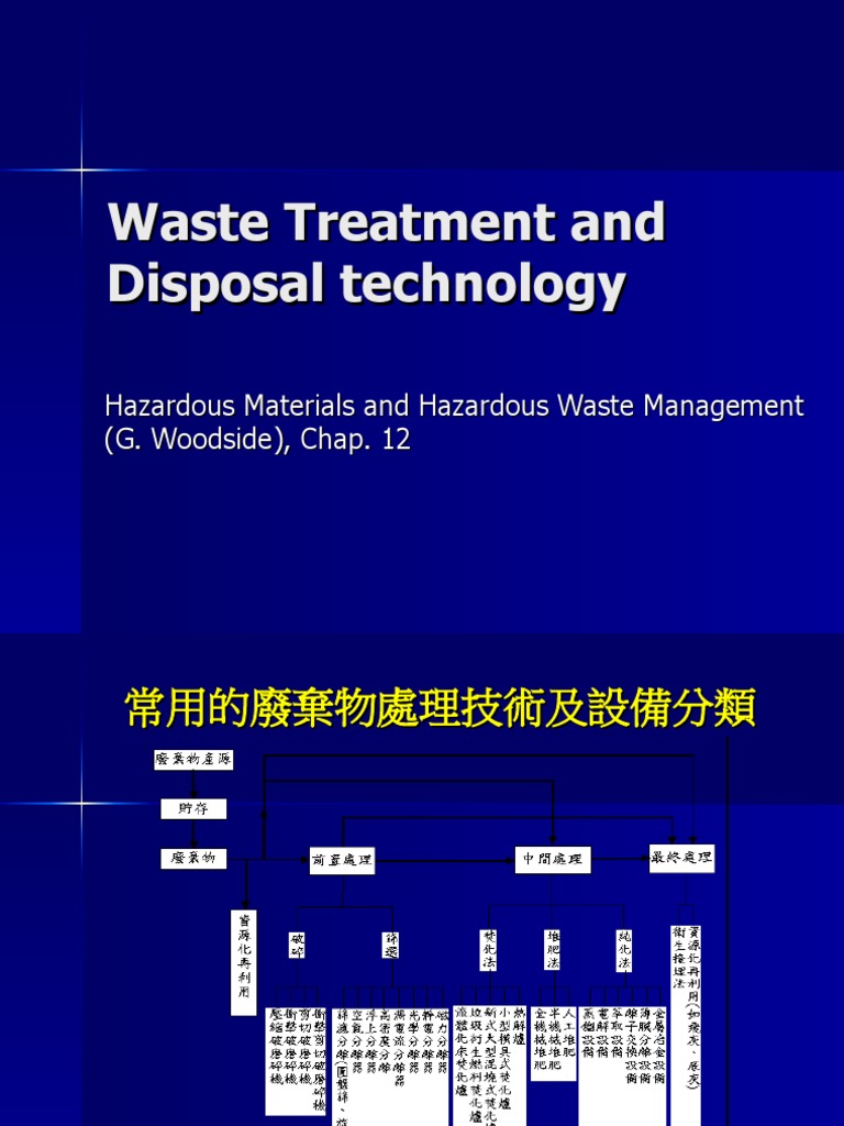 Waste Treatment and Disposal Technology | PDF | Adsorption | Biodegradation