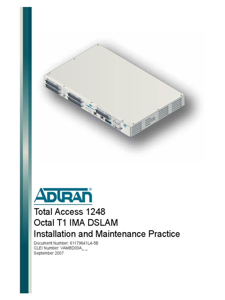 Adtran TA 1248 | PDF | Asynchronous Transfer Mode | Ip Address