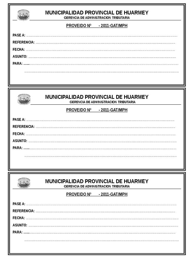 Formato para Proveido | PDF