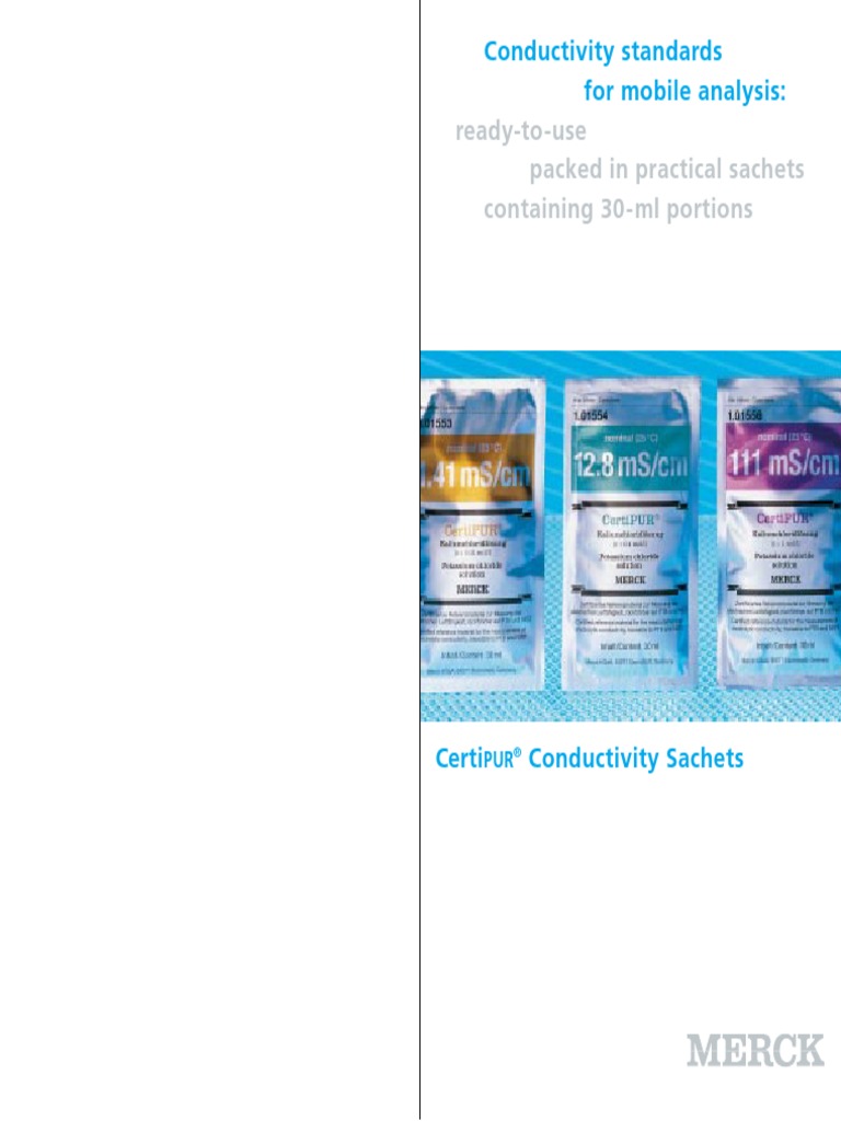 Certipur Conductivity Sachets | PDF | Technology & Engineering ...
