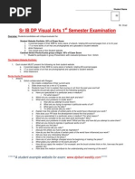 A Level Art Statement of Intent Guide | PDF | Evaluation | Creativity