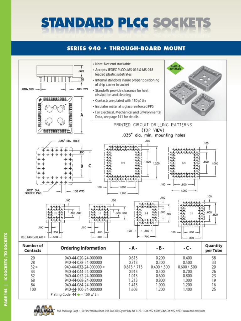 Socket Datasheet | PDF