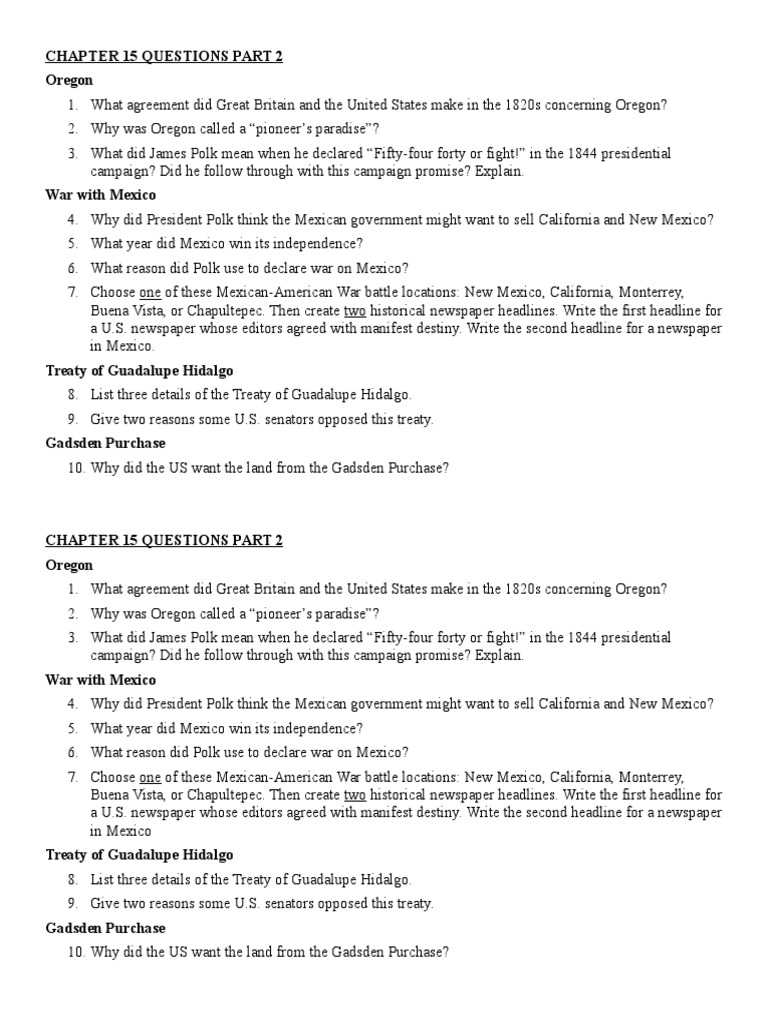 Chapter 15 Questions Part 2 | PDF