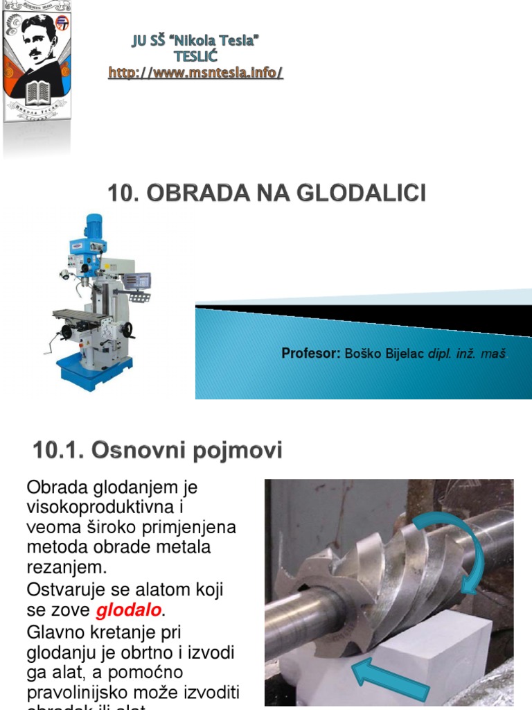 Obrada Na Glodalici | PDF