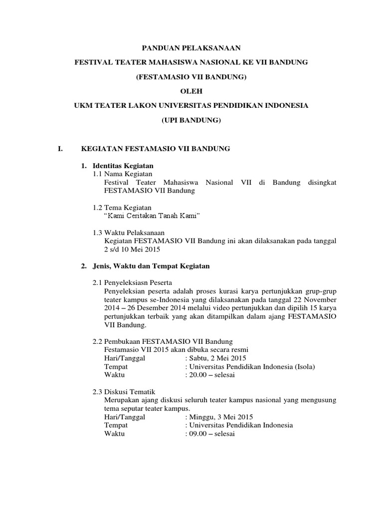 Juklak Dan Juknis | PDF