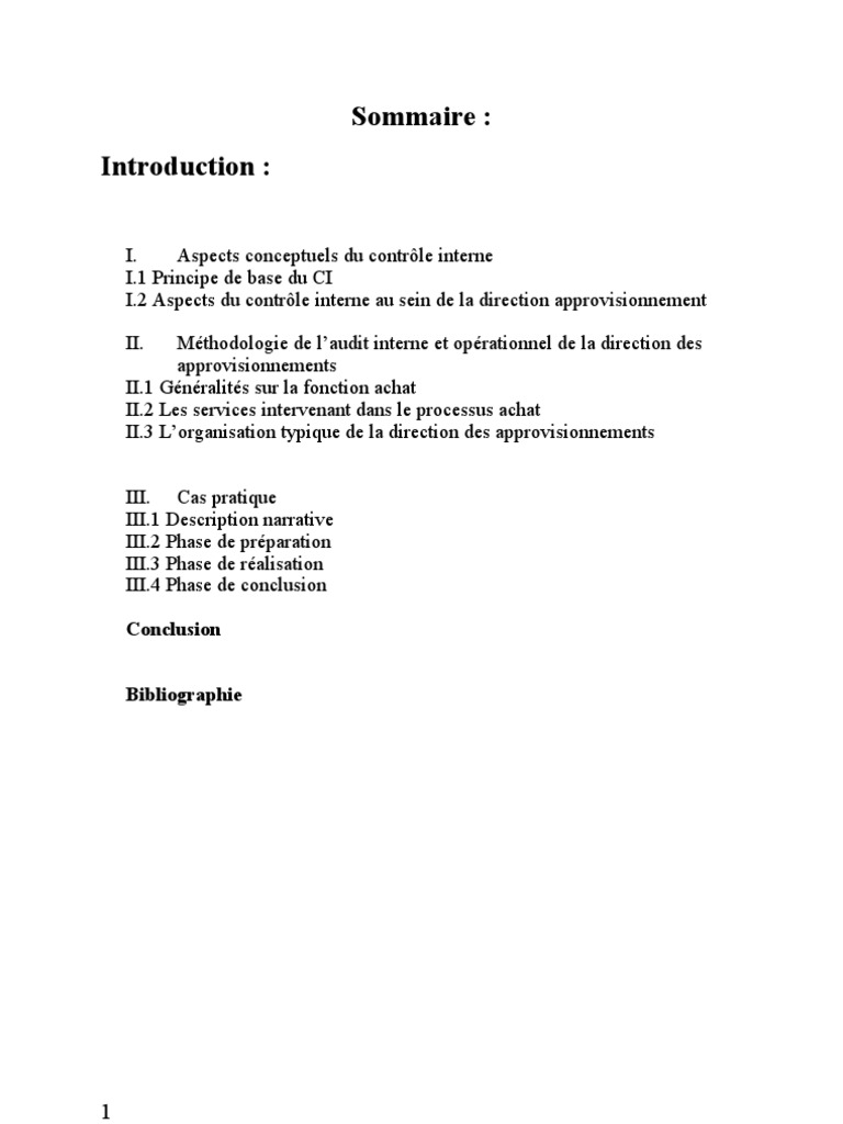 Audit Achat Etude de Cas | PDF | Contrôle interne | Facture