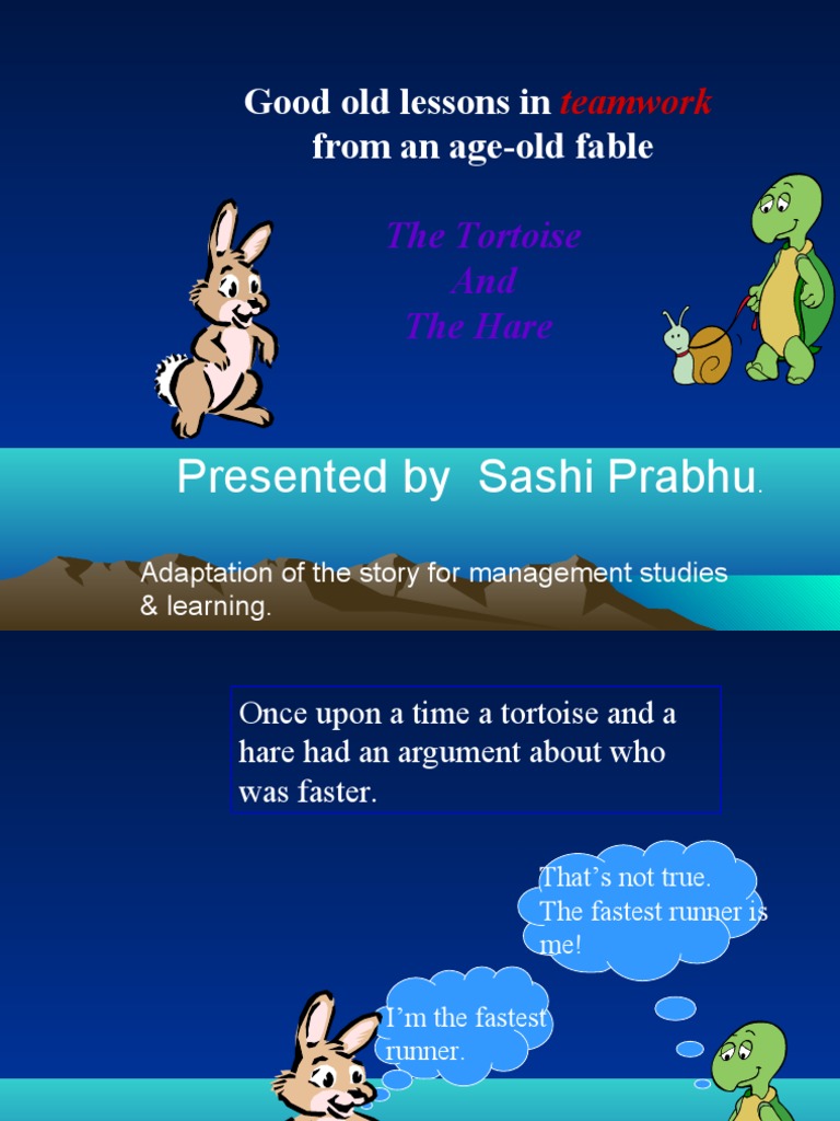 Teamwork Lessons from The Tortoise and Hare | PDF | Leadership