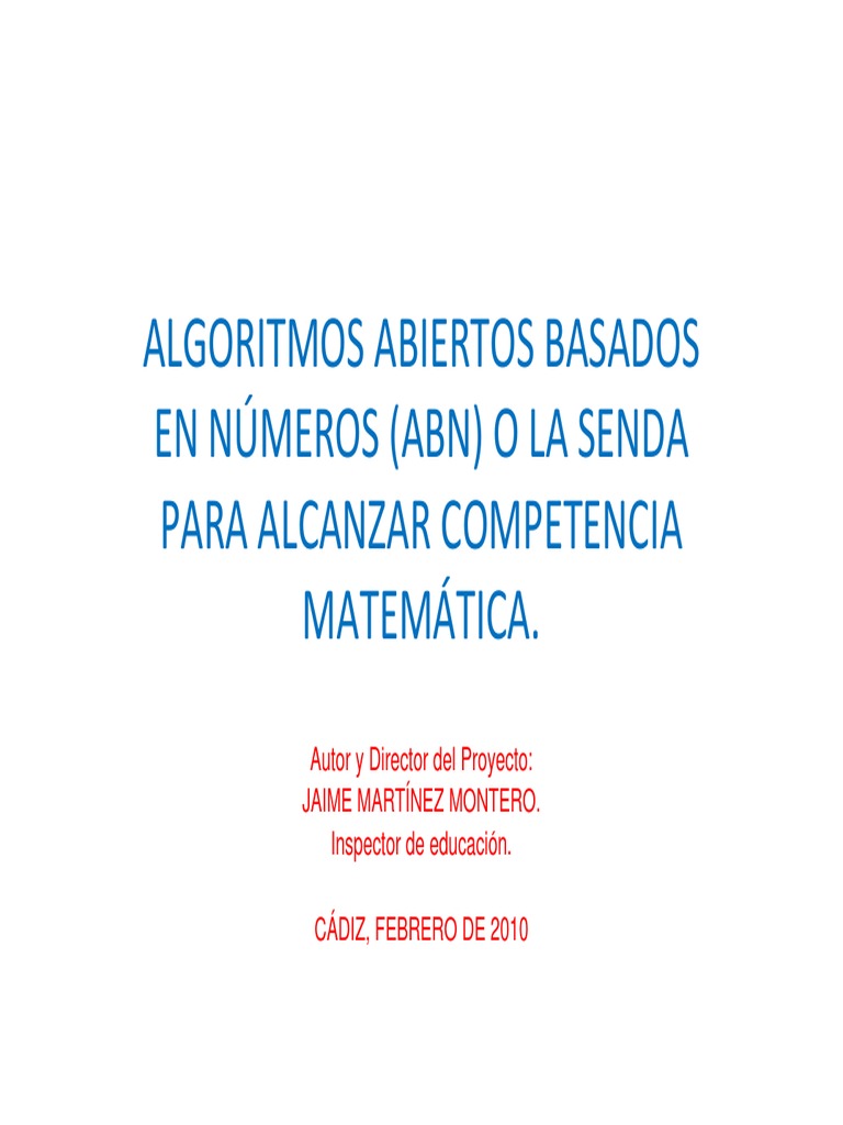 Abn PDF | PDF | Educación primaria | División (Matemáticas)