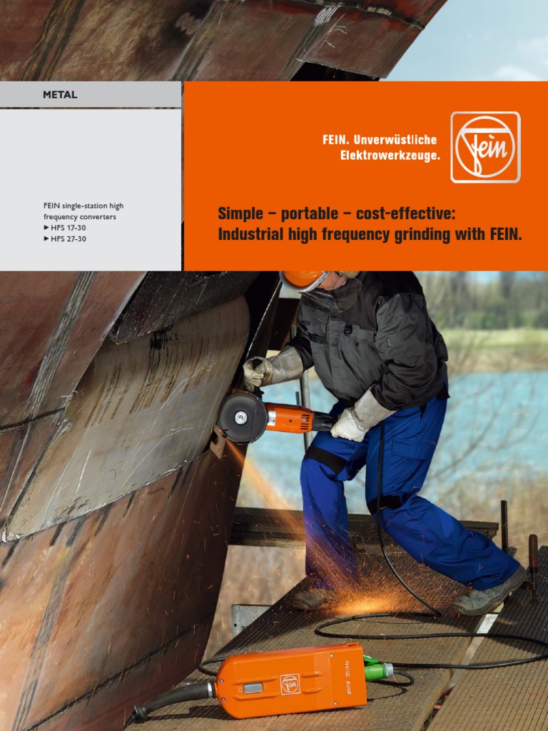 FEIN High Frequency Grinders Guide | PDF | Electric Motor | Grinding ...