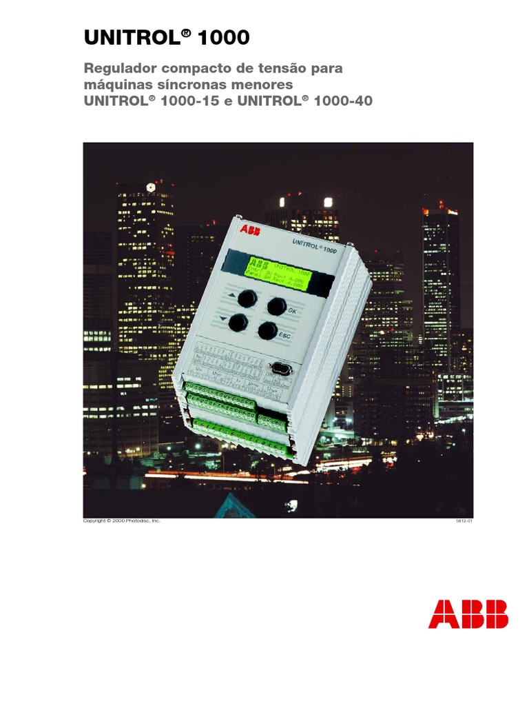 Unitrol 1000 Portugues | PDF | Interface de usuário | Energia elétrica