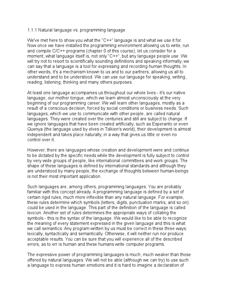 Chapter 1 - CPA | PDF | Source Code | Programming Language