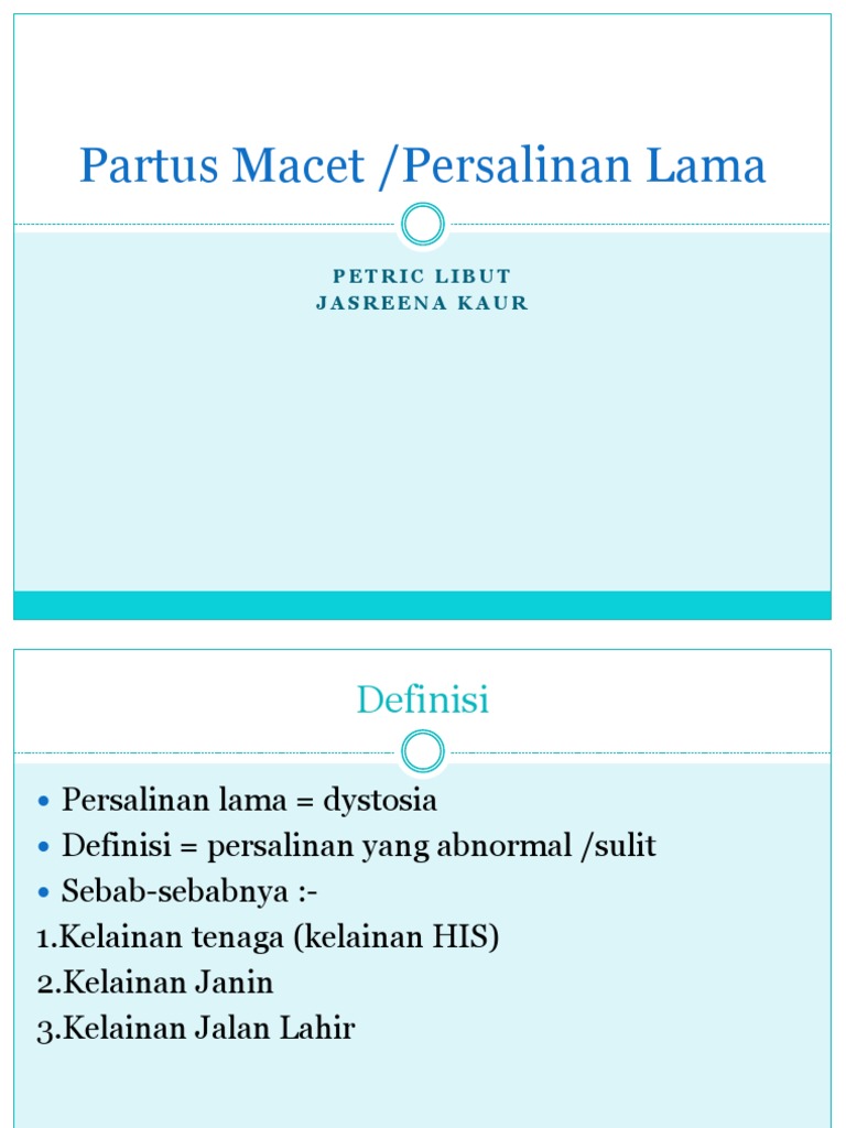 Partus Macet | PDF