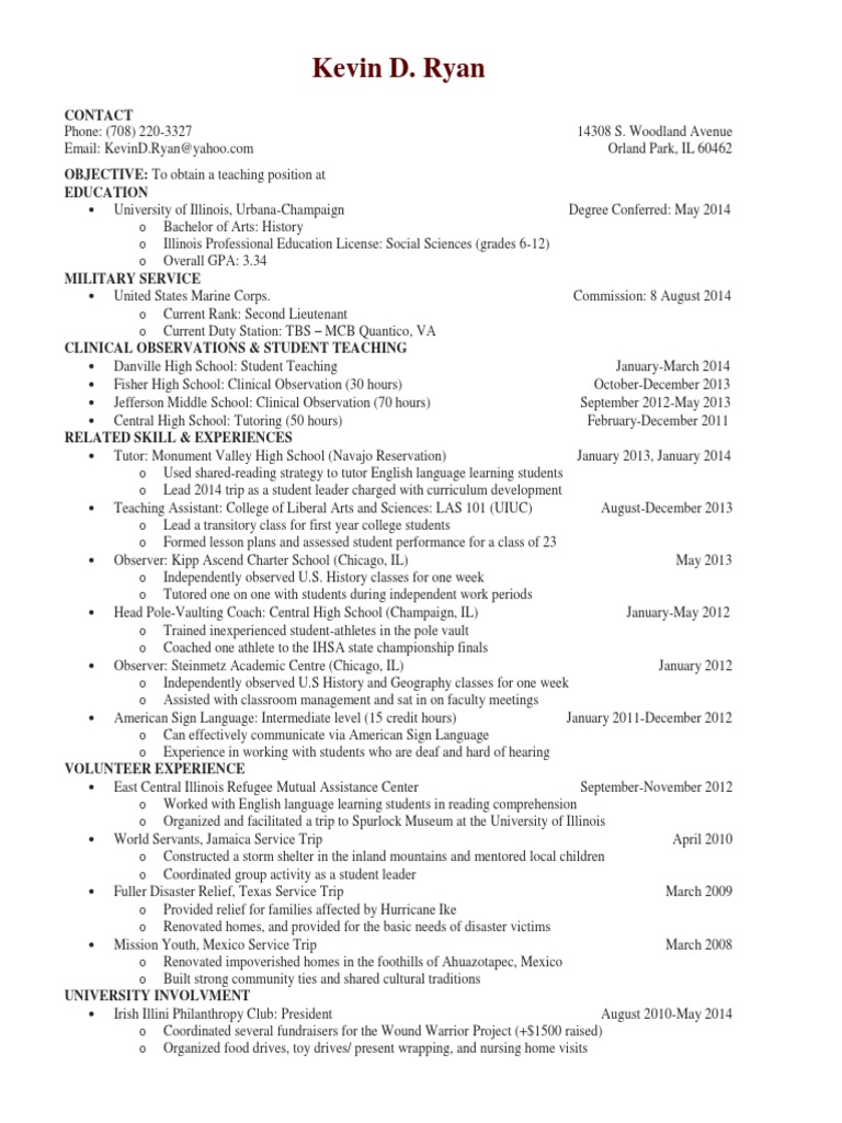 Resume Current | PDF | University Of Illinois At Urbana–Champaign ...