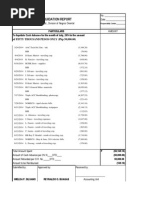 Liquidation Report Example 1 | PDF | Per Diem | Services (Economics)