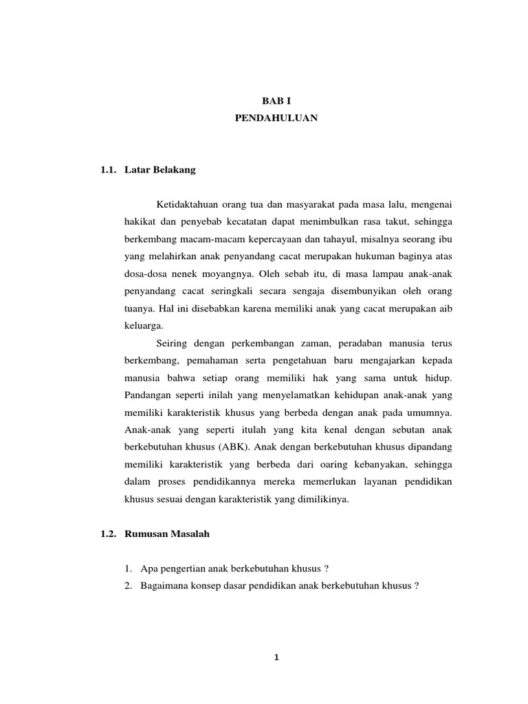 Konsep Dasar ABK | PDF