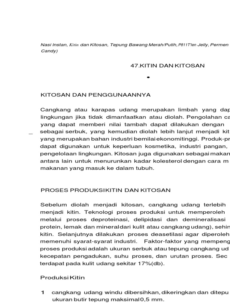 Kitin Dan Kitosan | PDF