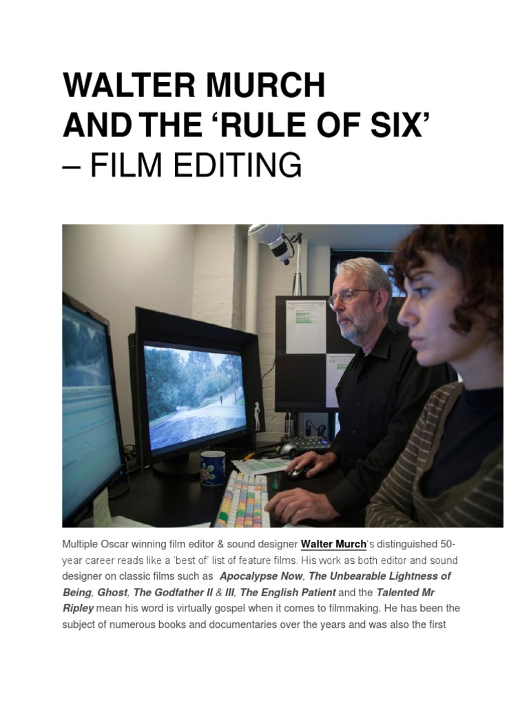 Murch S Rule of Six | PDF | Leisure