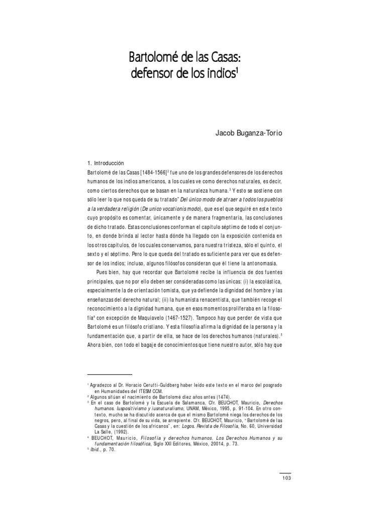 Bartolome de Las Casas PDF | PDF