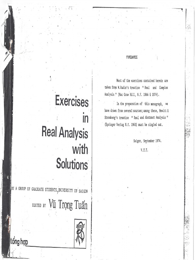 Rudin - Real and Complex Analysis - Solutions | PDF