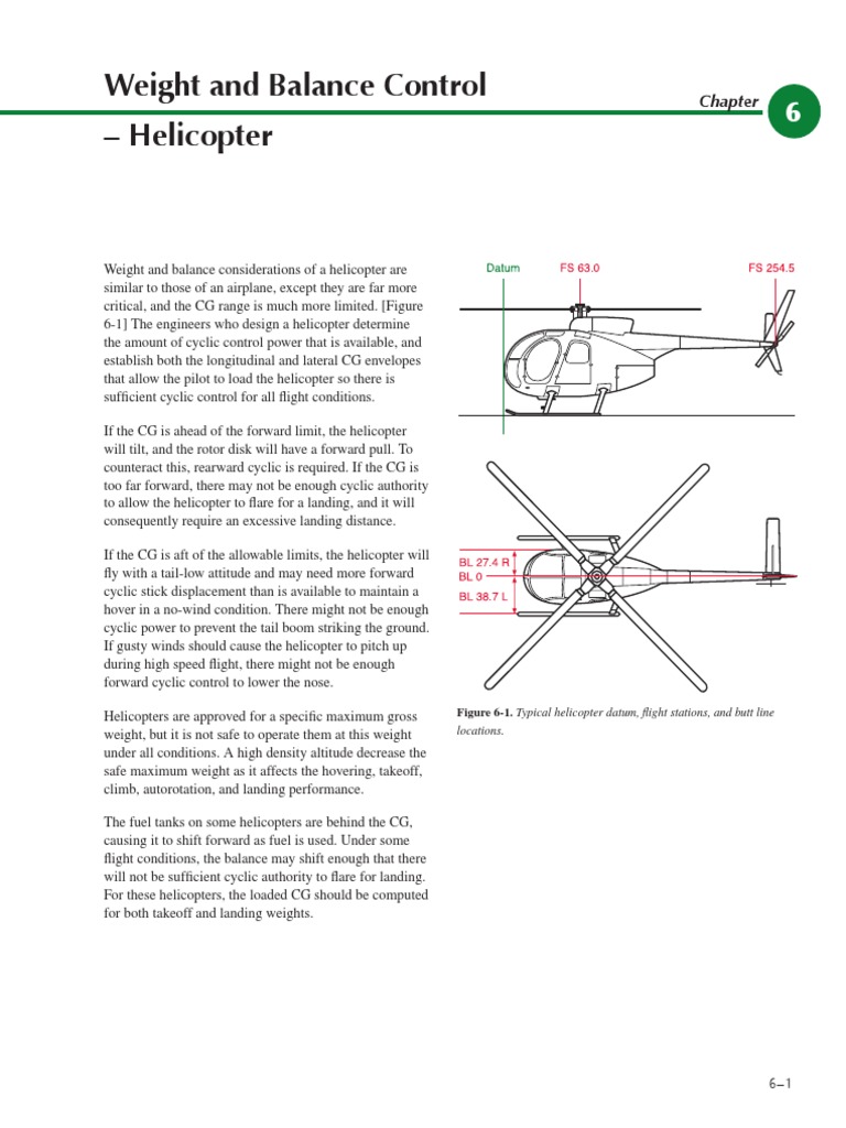 Helicopter Weight and Balance Guidelines | PDF | Aeronautics ...