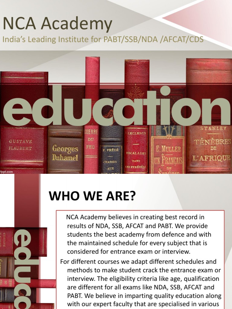 NCA Academy: I Dia S Leadi G I Stitute For PABT/SSB/NDA /AFCAT/CDS ...