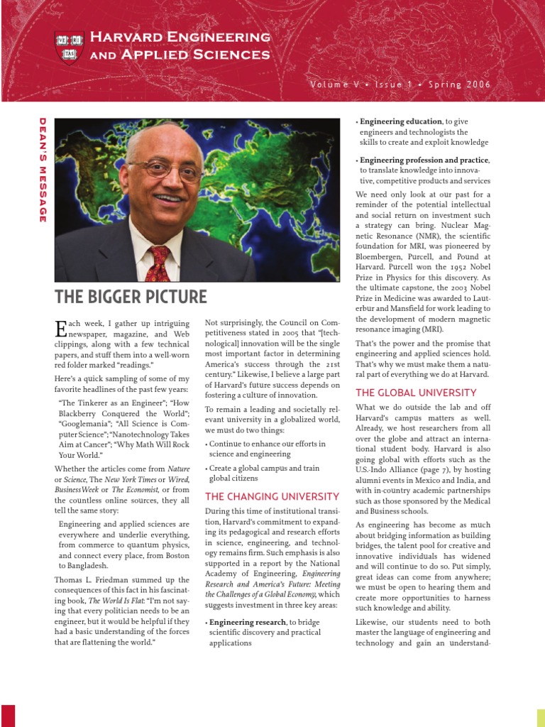 Harvard SEAS, Newsletter, Spring 2006 | PDF | Tuberculosis | Photonics