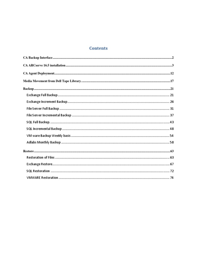 Arcserve Backup 16.5 Guide | PDF | Backup | Disaster Recovery