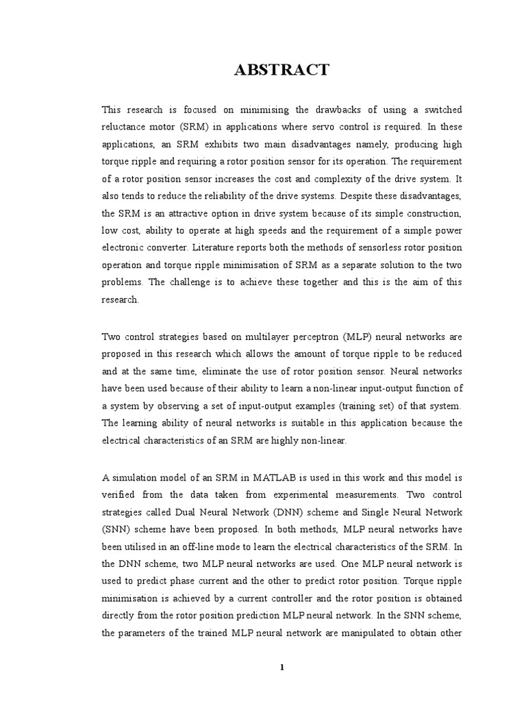 Abstract of PHD Thesis by Dr. Hoe Seng Ooi | PDF | Artificial Neural ...