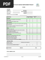 Asphalt Paving Inspection Checklist | PDF | Concrete