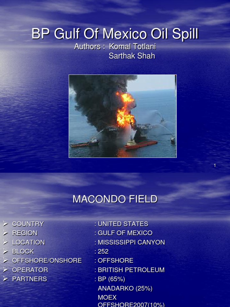 Final Presentation - BP Oil Spill | PDF | Deepwater Horizon Oil Spill ...