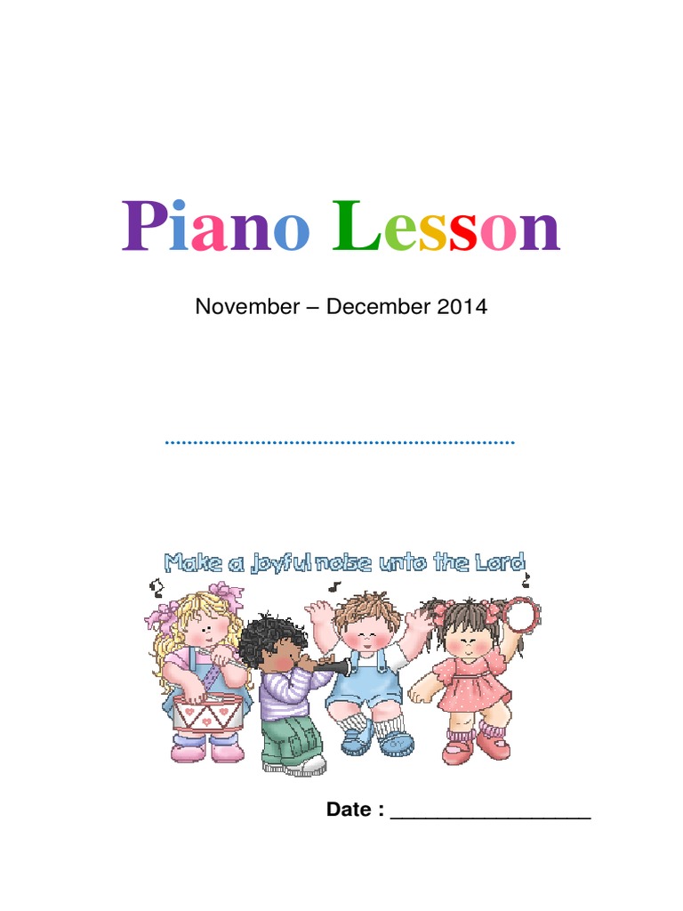 Piano Lesson - Agenda | PDF