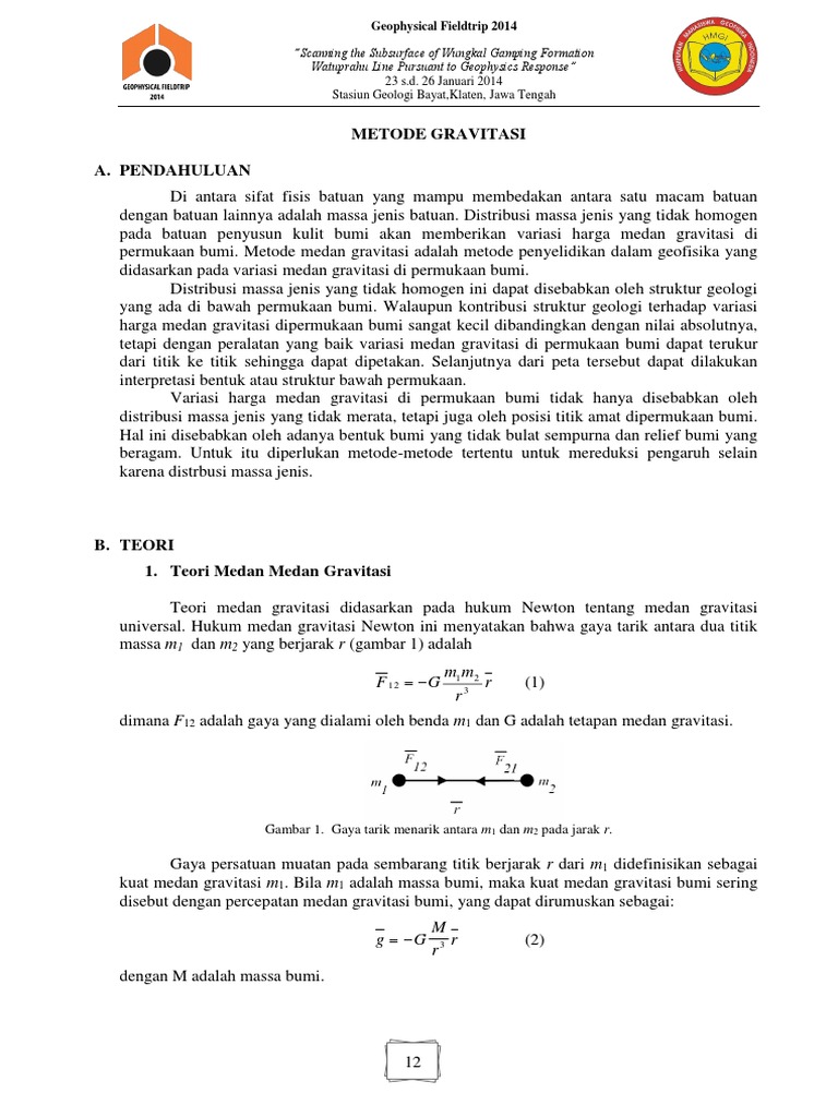 Metode Gravitasi dalam Geofisika | PDF