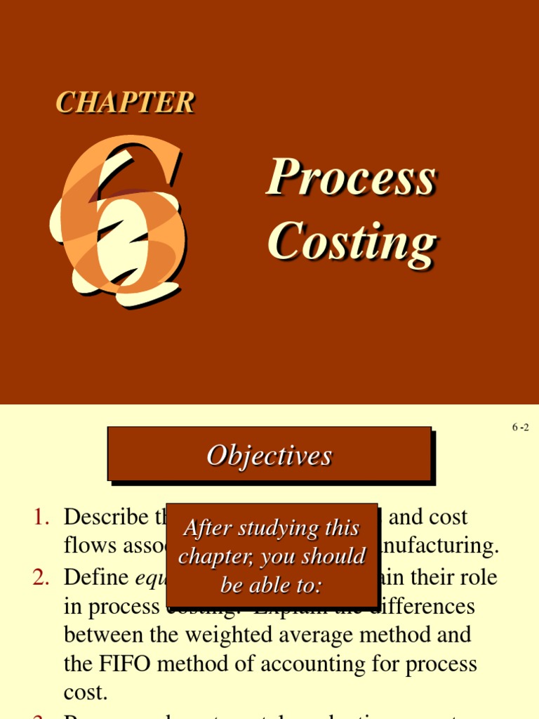 HM-Ch06 Process Costing | PDF | Inventory | Cost