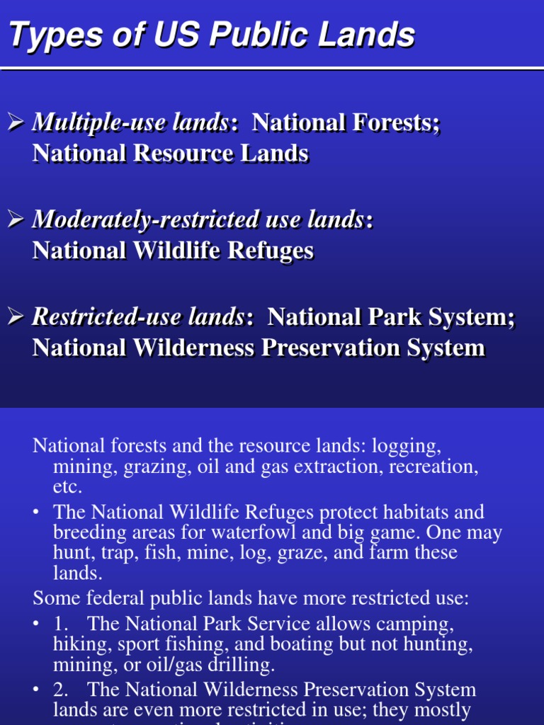 US Public Lands Overview | PDF | Technology & Engineering