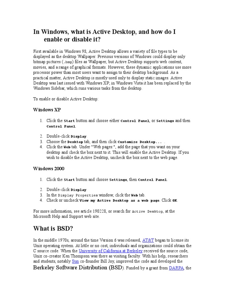 In Windows, What Is Active Desktop, and How Do I Enable or Disable It ...