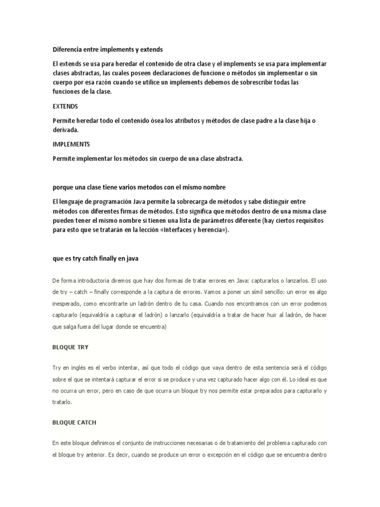 Diferencias entre los modificadores de acceso implements y extends en ...