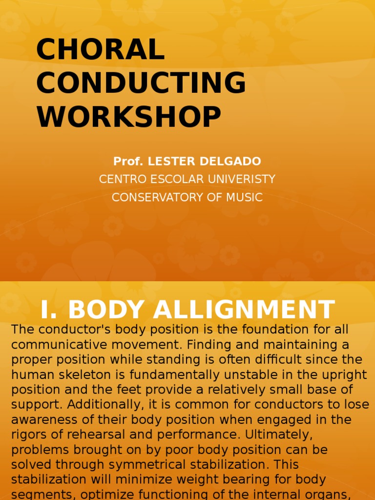 Choral Conducting Workshop Techniques | PDF | Conducting | Choir