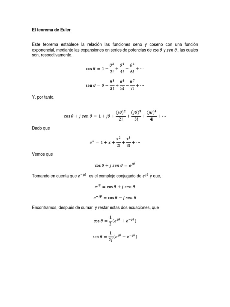 El Teorema de Euler | PDF