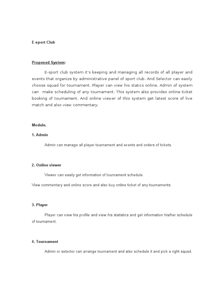 Sports Management | PDF | Microsoft Access | Relational Model
