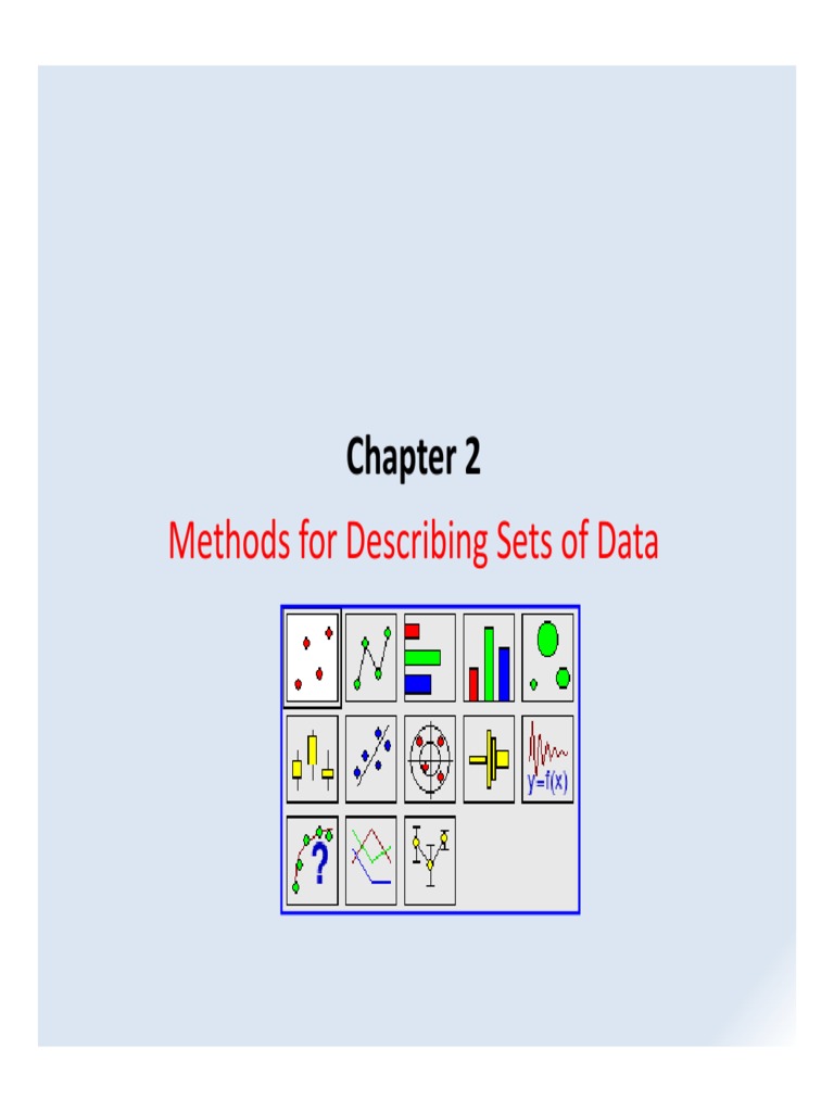 Methods For Describing Sets of Data | PDF | Mode (Statistics) | Median