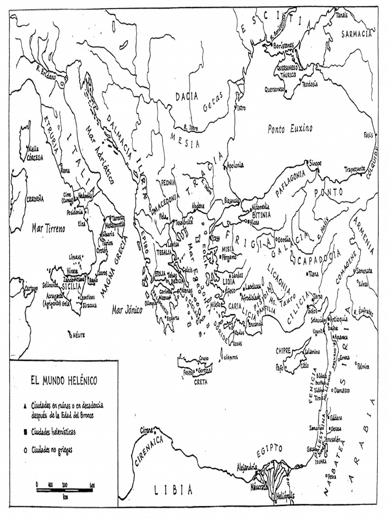 Mapa Del Mundo Helénico | PDF